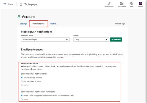 Slack How To Configure Your Email Notification Preferences Technipages