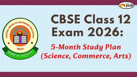 Best 5 Month Study Plan For Cbse Class 12 Exam 2026