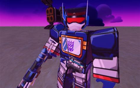 A Screenshot Of A Soundwave Avatar I Did On Roblox Rtransformers