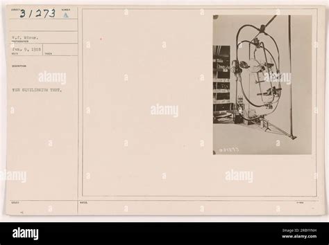 Soldier At The Equilibrium Test During World War One January 9 1918