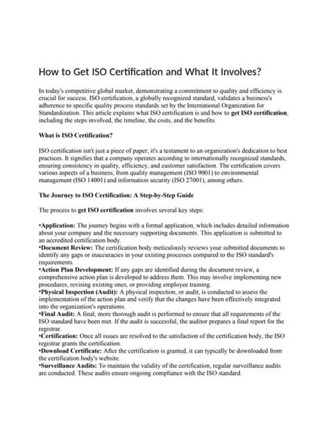 Full Range Of Iso System Certification Services Pdf