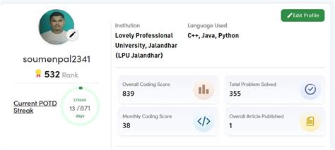 Soumen Pal On Linkedin Datastructures Algorithms Geeksforgeeks