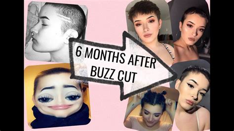 6 Months Of Growing Out A Buzzcut Hair Growth Time Lapse Youtube
