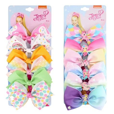 Factory Supply 54 Color Christmas Custom Logo Jojo Siwa Hair Bows