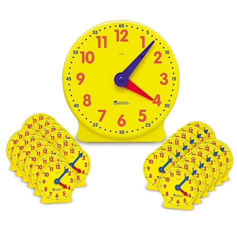 Learning Resources Big Time Classroom Clock Kit Toptoy