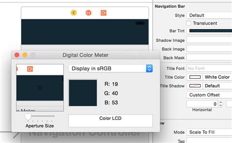 Ios Asssigning Tint Color For Navigation Bar In Storyboard Assigns