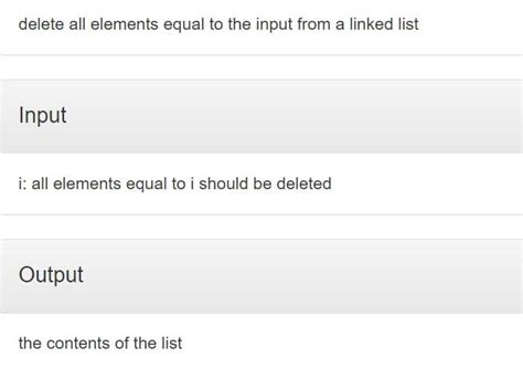 Solved Delete All Elements Equal To The Input From A Linked Chegg