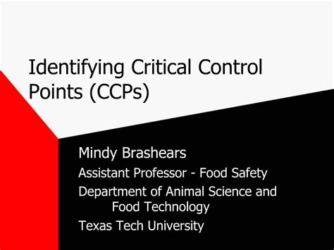 Ppt Identifying Critical Control Points Ccps Powerpoint Presentation Id 1109261