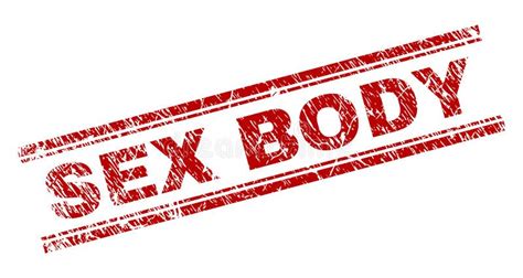 Grunge Textured Sex Body Stamp Seal Stock Vector Illustration Of