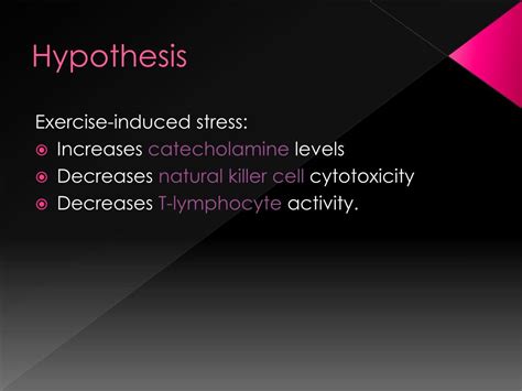 Ppt The Role Of Exercise Stress And Catecholamines In Immunity Powerpoint Presentation Id