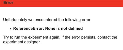 Error In Psychopy Existing Experiment Potential Coding Error