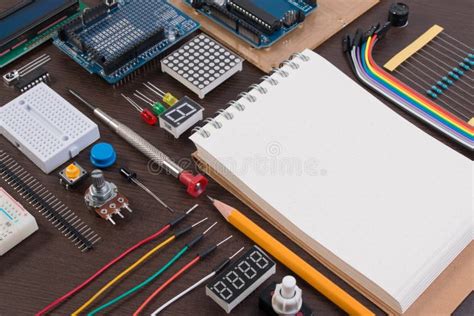 Stem Education Or Diy Electronic Kit Robot Made On Base Of Micro