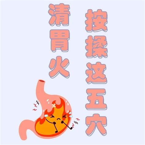 胃热上火？中医教您按揉五穴，助消化，降胃火~胃脘虚实辛热