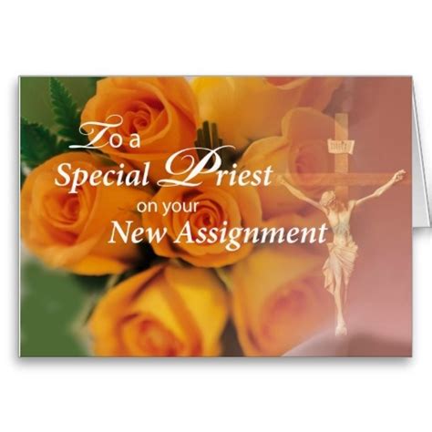 Blessings To Priest On New Assignment Card Zazzle Priest