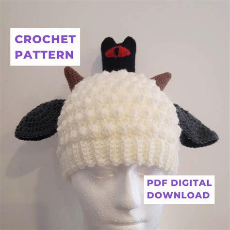 Crochet Lamb Hat Etsy