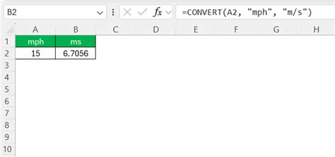 How To Convert MPH To MS Using Excel Formula MyExcelOnline