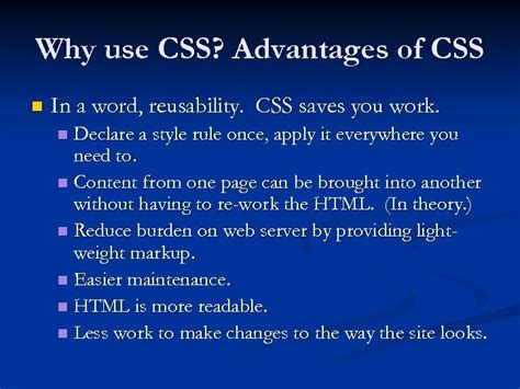 Css Presented By Chris Sanyk Css Why