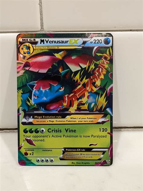 M Venusaur Ex 2108 Xy Evolutions Full Art Ultra Rare Pokemon Nm Ebay