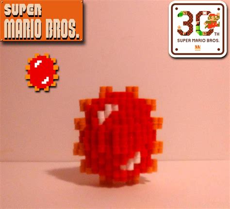 Super Mario Bros 3d Spiny Egg Pixel Bead Figure Etsy