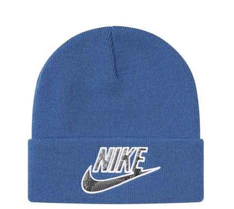 激レア Supreme Nike Beanie Blue ビーニー ニット帽 Snake Box Logo 21 Aw Fw Ss 23 S