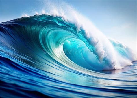 Simple Blue Ocean Wave Clipart Minimalist Vector Design For Digital