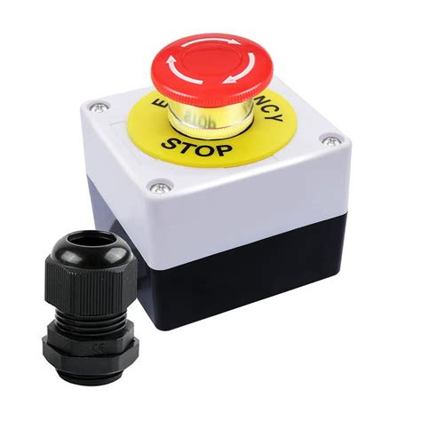 Buy Laisomekewaterproof Emergency Stop Button Switch Ip65 Red Sign Mushroom Emergency Stop Push