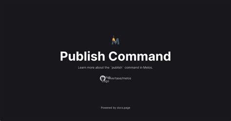 Publish Command