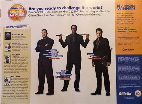 Print Ad 2008 Gillette Fusion Ea Sports Tiger Woods Derek Jeter Roger