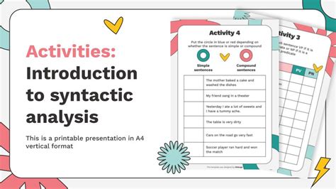 activities introduction to syntactic analysis