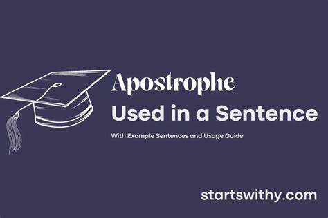 Apostrophe In A Sentence Examples 21 Ways To Use Apostrophe