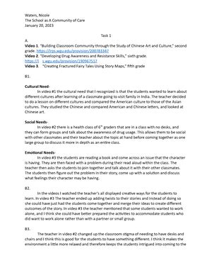 D090 TASK 3 Task 3 For D090 D090 WGU Studocu