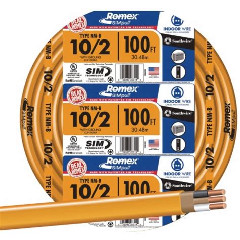Romex 100 Ft 10 2 Solid Orange Nmw G Electrical Wire 28829028 1 Kroger