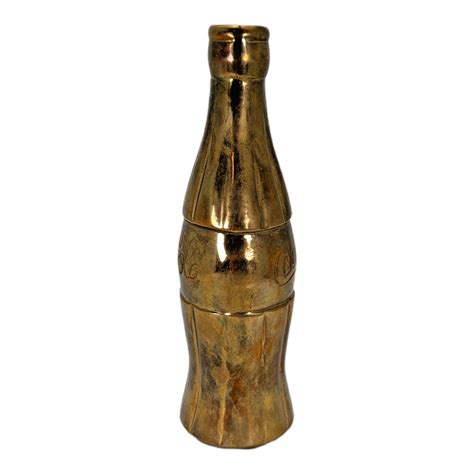 Vintage Solid Brass Coca Cola Coke Bottle 75 Inches Tall Paperweight