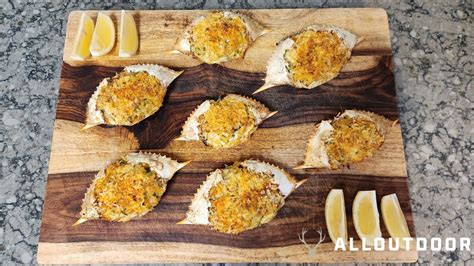 Stuffed Deviled Crab Baked From Fresh Florida Blue Crab