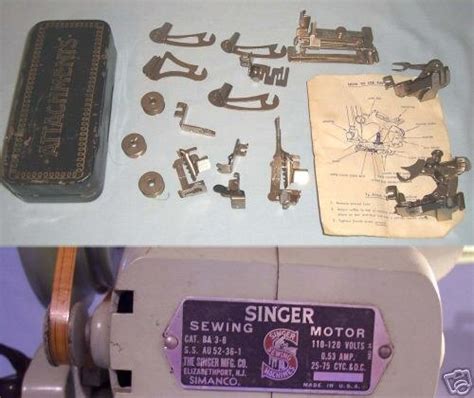 Htf Green Singer 319w Sewing Machine Book Attachments 17568488