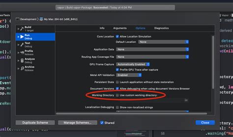 Directoryconfigworkdir Not Working With Xcode 11 Integration With Spm