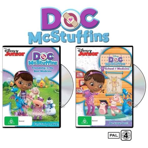 Doc Mcstuffins 2x Dvd Collection 2 Disc 2014 Pal Region 4 Disney