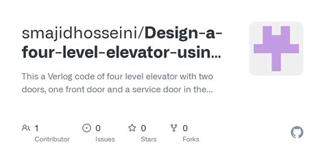 GitHub Smajidhosseini Design A Four Level Elevator Using Verilog