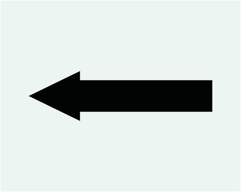 Left Arrow Icon West Side Direction Position Navigation Path Pathway