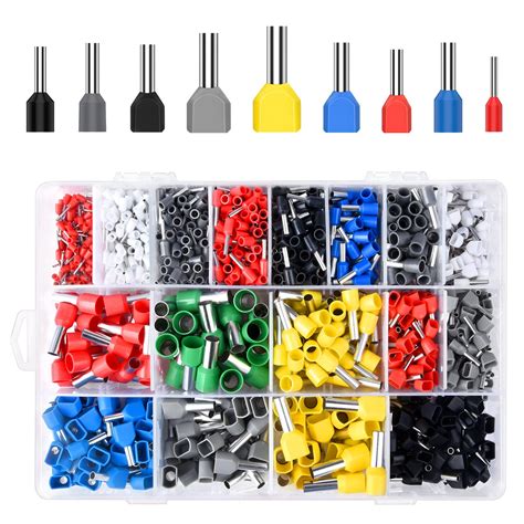 Lytool Double Wire Ferrule Kit1200pcs Ferrules Connectors Set
