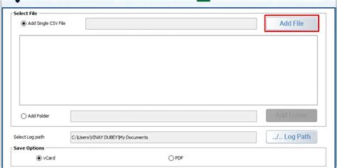 sysinfo csv to vcard converter converts single and multiple csv files