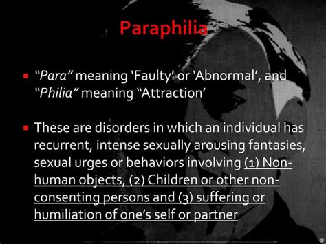 Sexual Disorders Abnormal Psychology