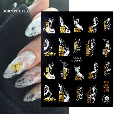 꽃이 만발한 3d 네일 스티커 골드 대리석 추상 라인 여름 꽃 잎 슬라이더 손톱 매니큐어 접착제 네일 아트 장식