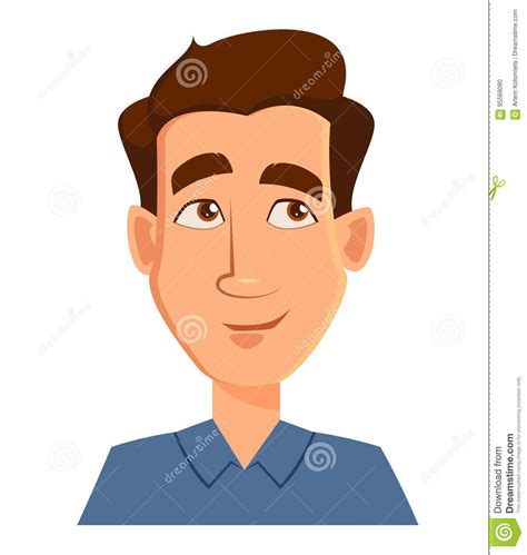 Face Expression Of A Man Thinking Male Emotions Handsome Cartoon