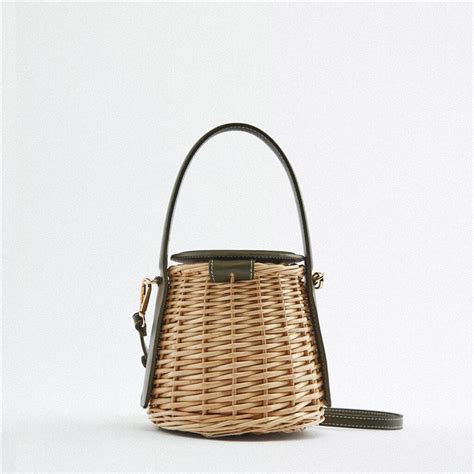 Lydia Basket Bag With Leather Cover Keevip