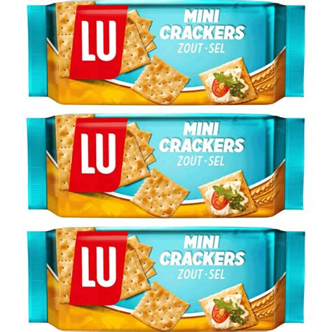 Lu Mini Crackers Zout 3 Pack Reserveren Albert Heijn