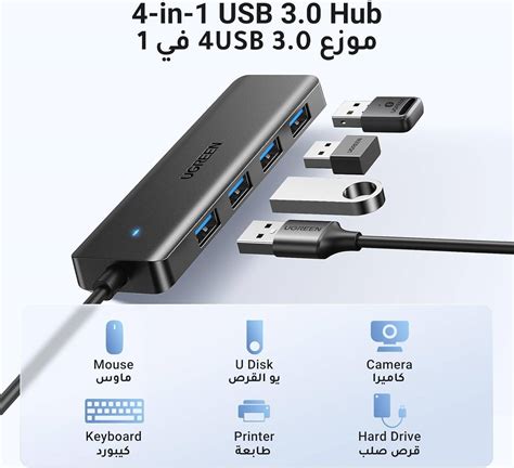 Ugreen Cm219 Usb Hub 4 Ports Multiport Adapter Ultra Slim Usb A