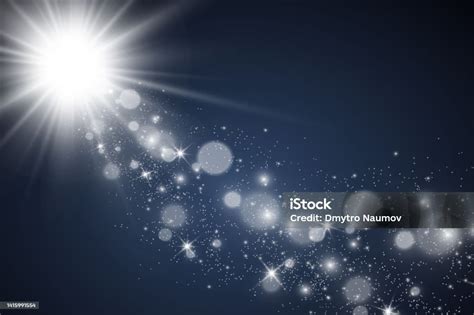 밝고 아름다운 별들의 집합 조명 효과 밝은 별 일러스트레이션을위한 아름다운 빛 크리스마스 스타 하얀 불꽃은 특별한 빛으로 반짝입니다 투명한 배경에 벡터 반짝임 광선에 대한