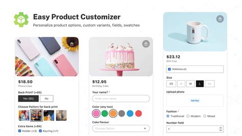 Eazy Product Customizer Custom Product Variant Option Mandolly Product Customizer Shopify