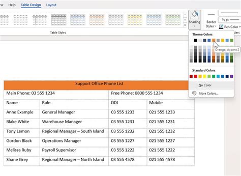 Word Table Formatting Excel At Work
